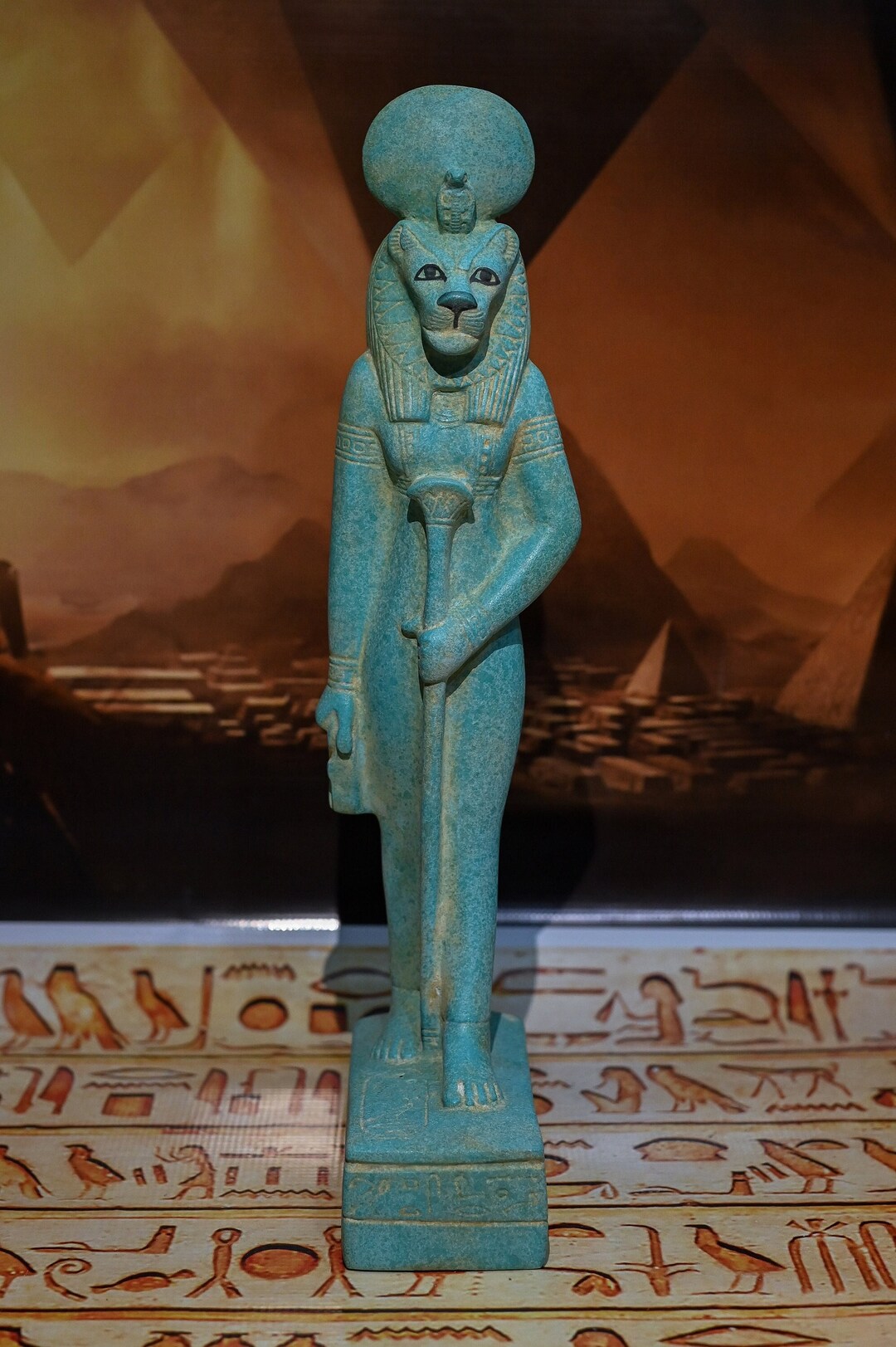 Large Statue of Goddess Sekhmet Standing, Egyptian Art Handcrafted ...