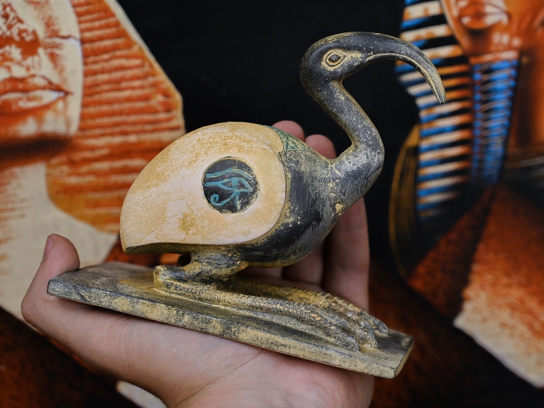 Statue of Ibis (the God Thoth), God of Wisdom and Knowledge. Made of ...