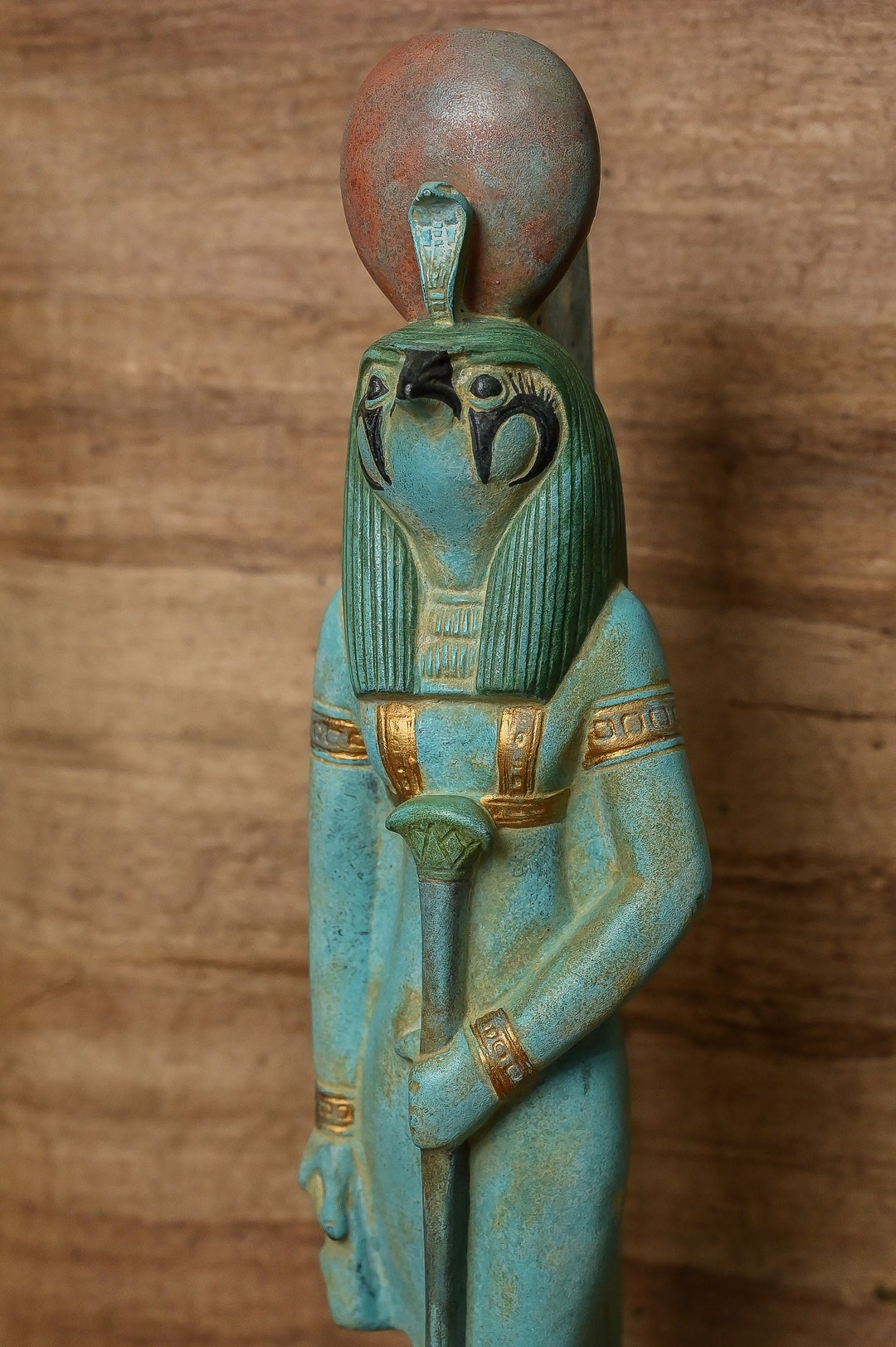 Egyptian Standing Statue of God of Protection God Horus Large Heavy ...