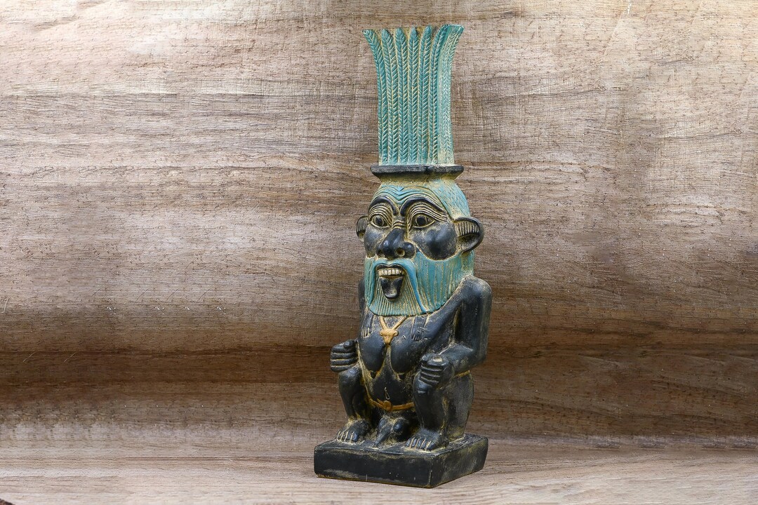 Bes great Statue of God Bes, God Protector of Households, in Particular ...