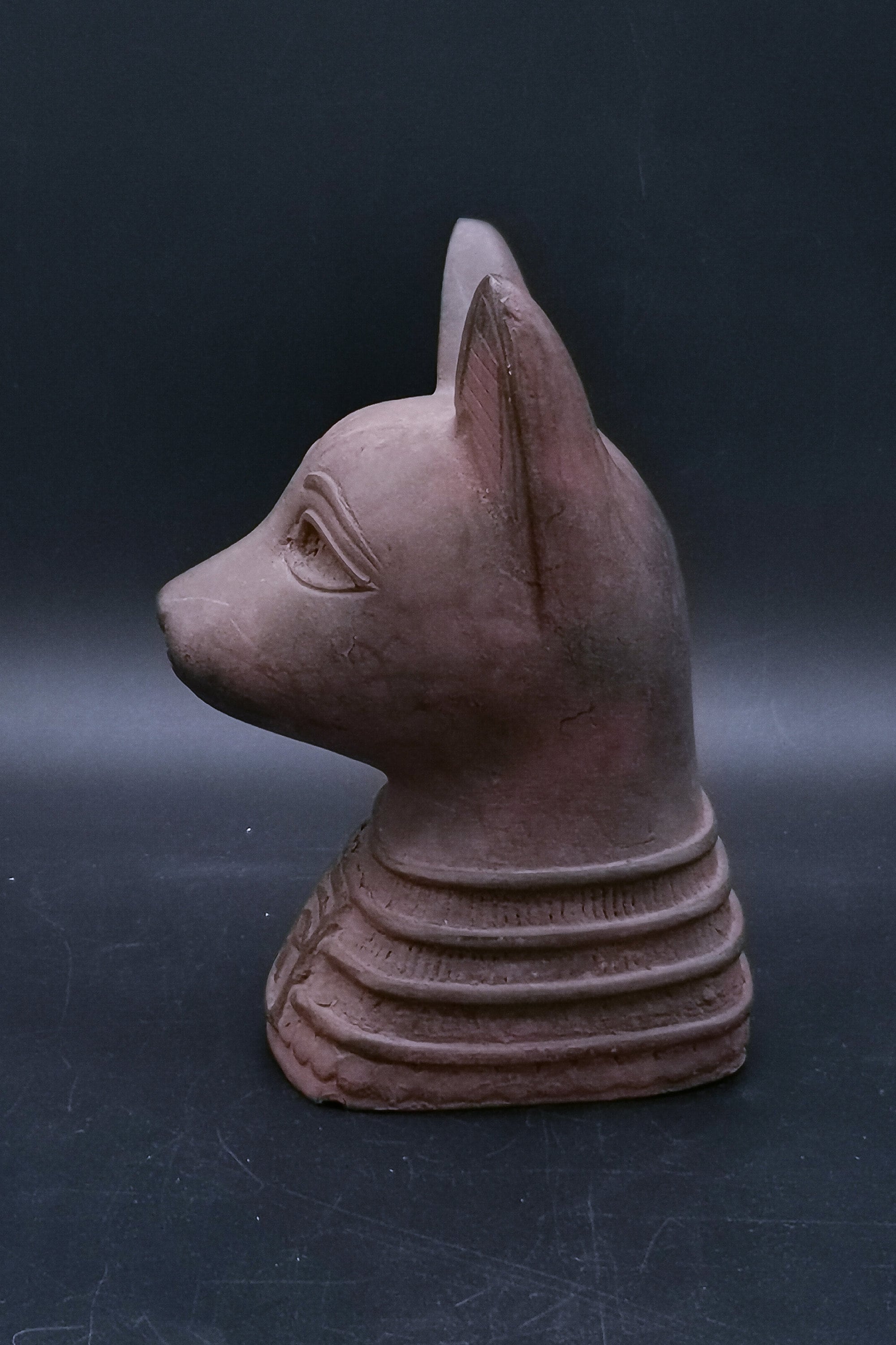Egyptian Statue of Goddess Bastet Cat Head Stone Made in Egypt - Etsy