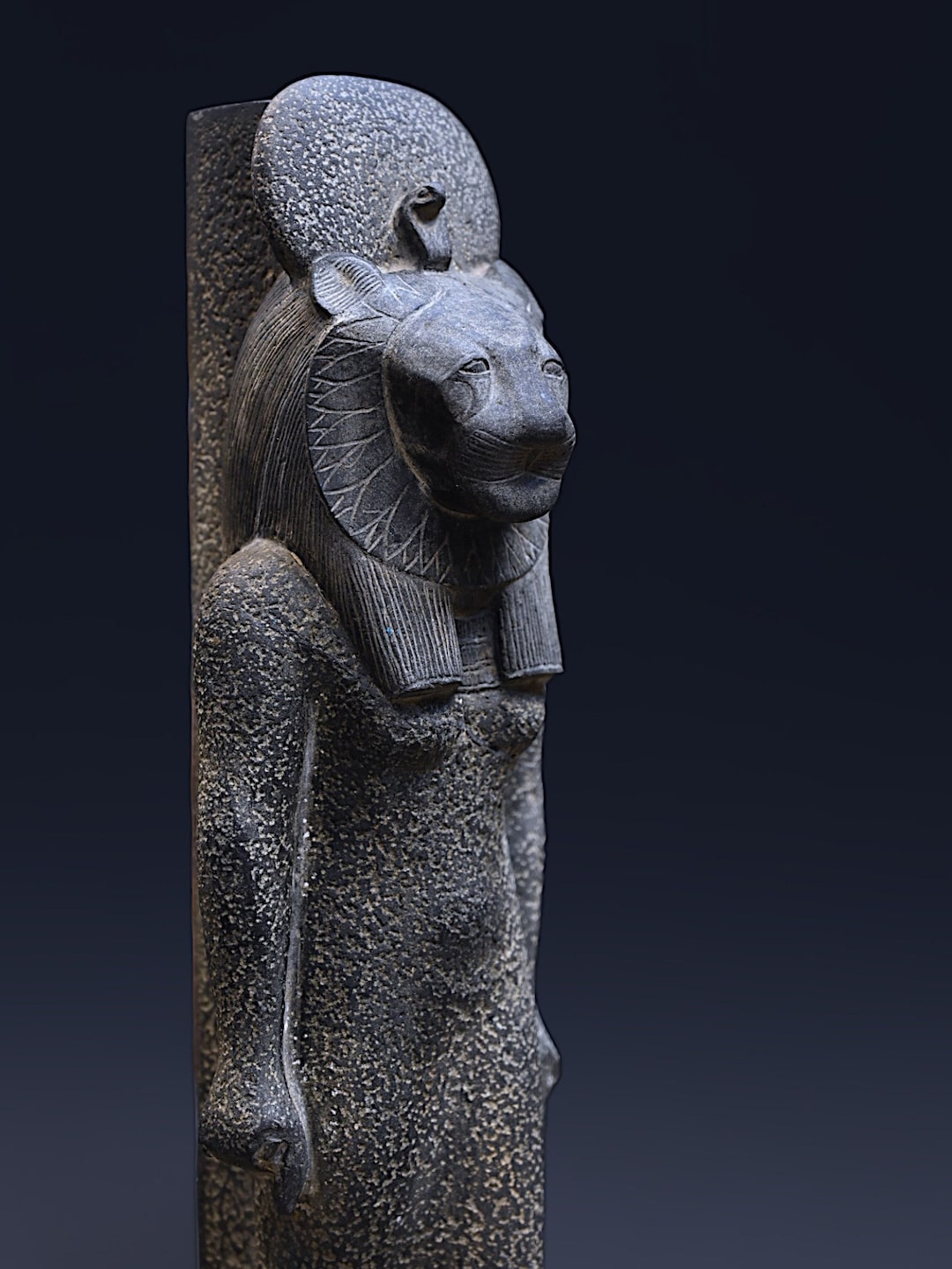 Basalt Stone Goddess Sekhmet Statue - Egyptian Art - Etsy UK