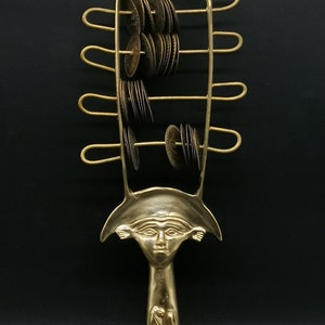 Egyptian Handmade Hathor Copper Sistrum (musical Instrument) Replica ...