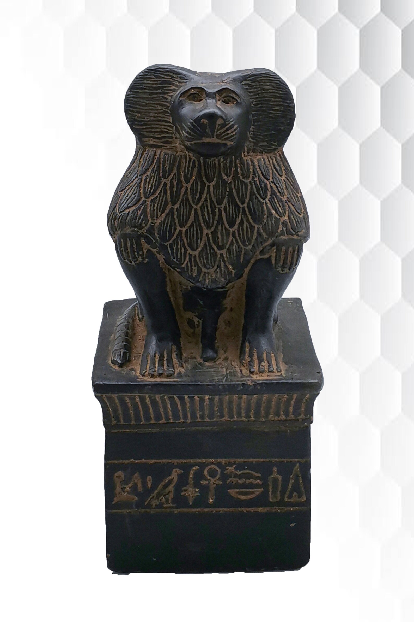 Egyptian Statue of a Hapi Figure of a Seated Baboon Hapi son - Etsy