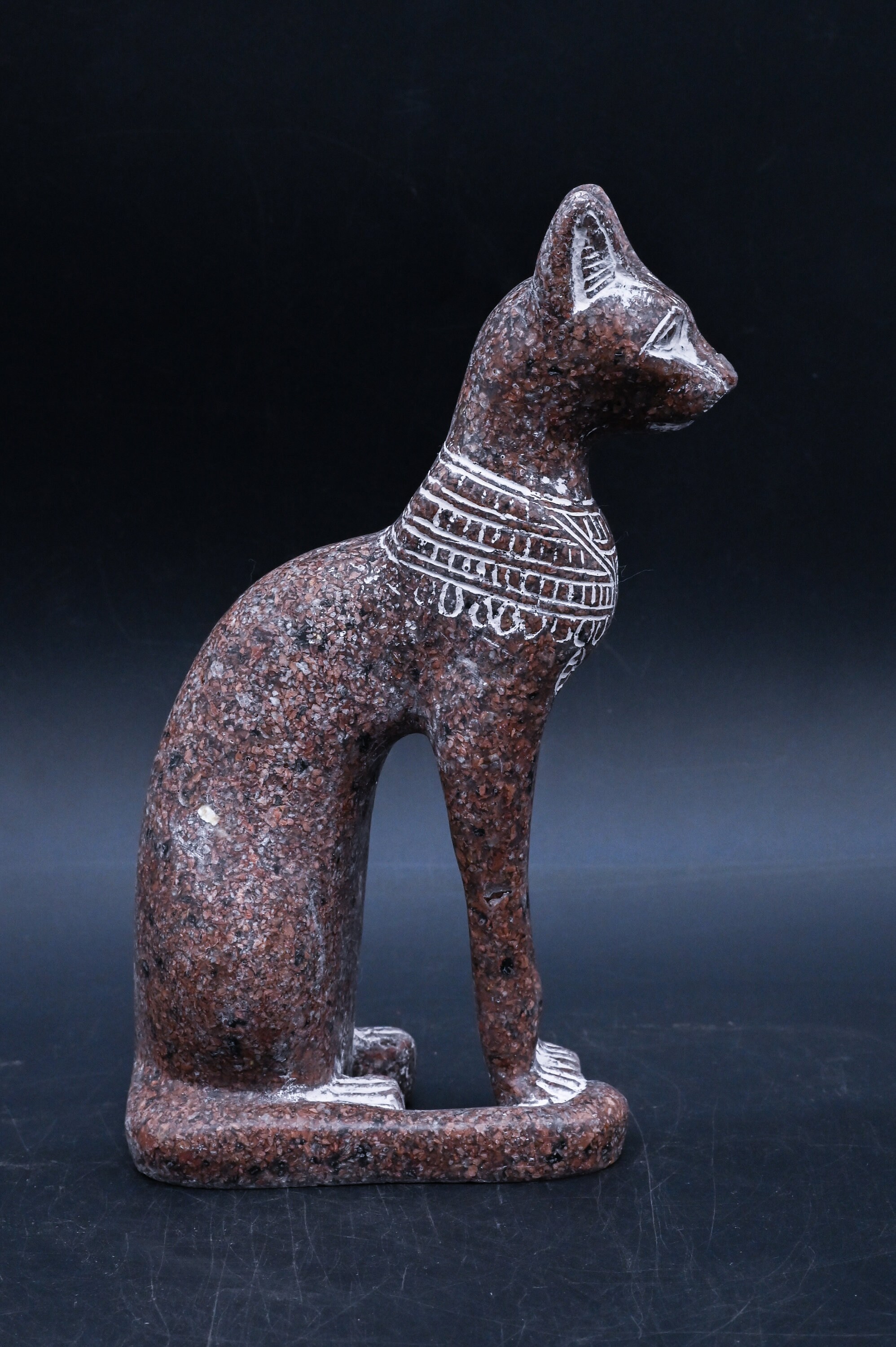 Egyptian Goddess Bastet Cat Statue Marble Stone Made in Egypt - Etsy