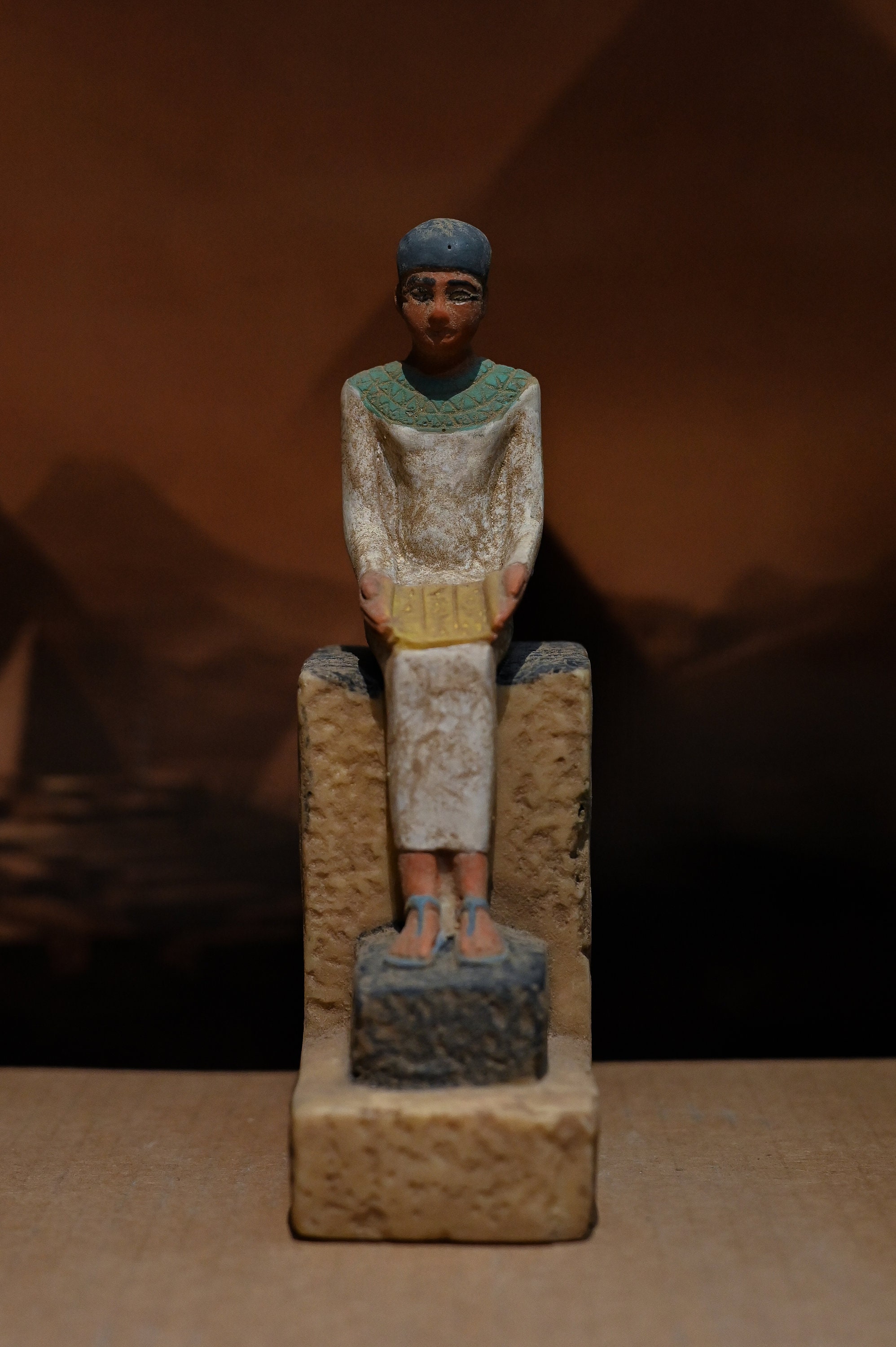 Statue of Egyptian Art Seated Statue of Imhotep God of - Etsy