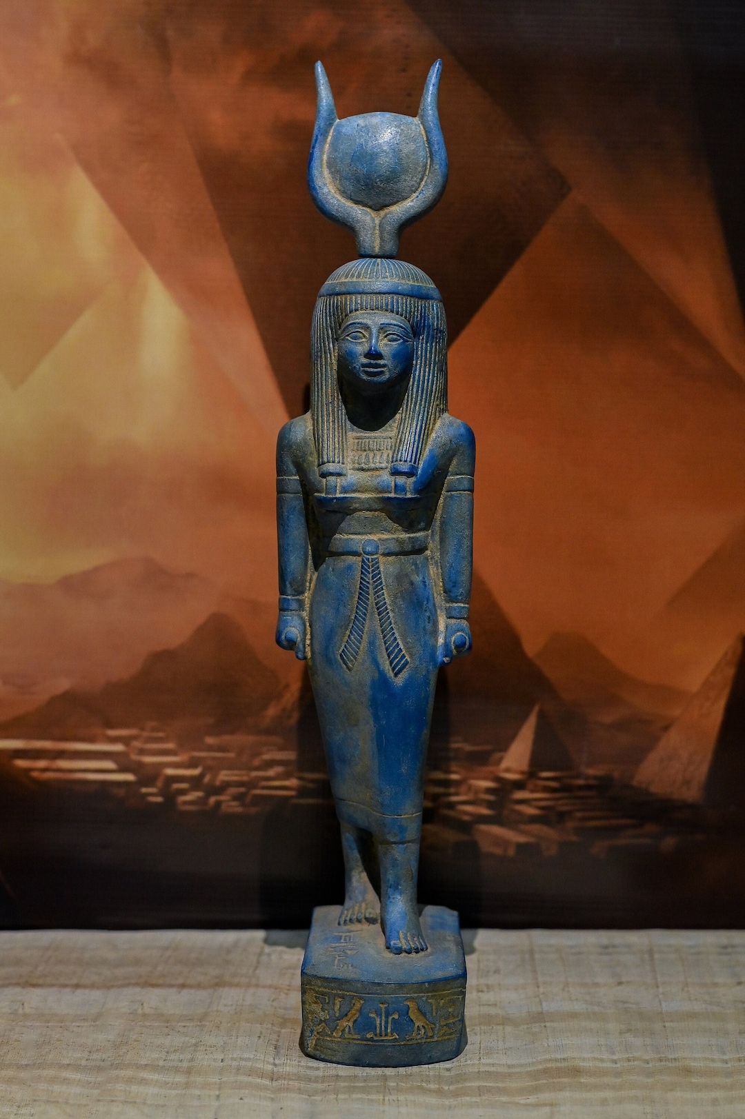 Egyptian Statue of Goddess Hathor Large Statue Made of Natural Stone Made in Egypt - Etsy