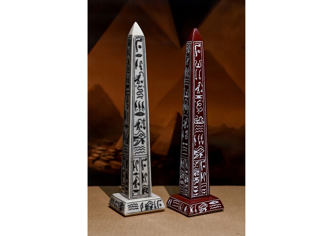 Wonderful Egyptian Obelisks Engraved With Words in Ancient Egyptian ...