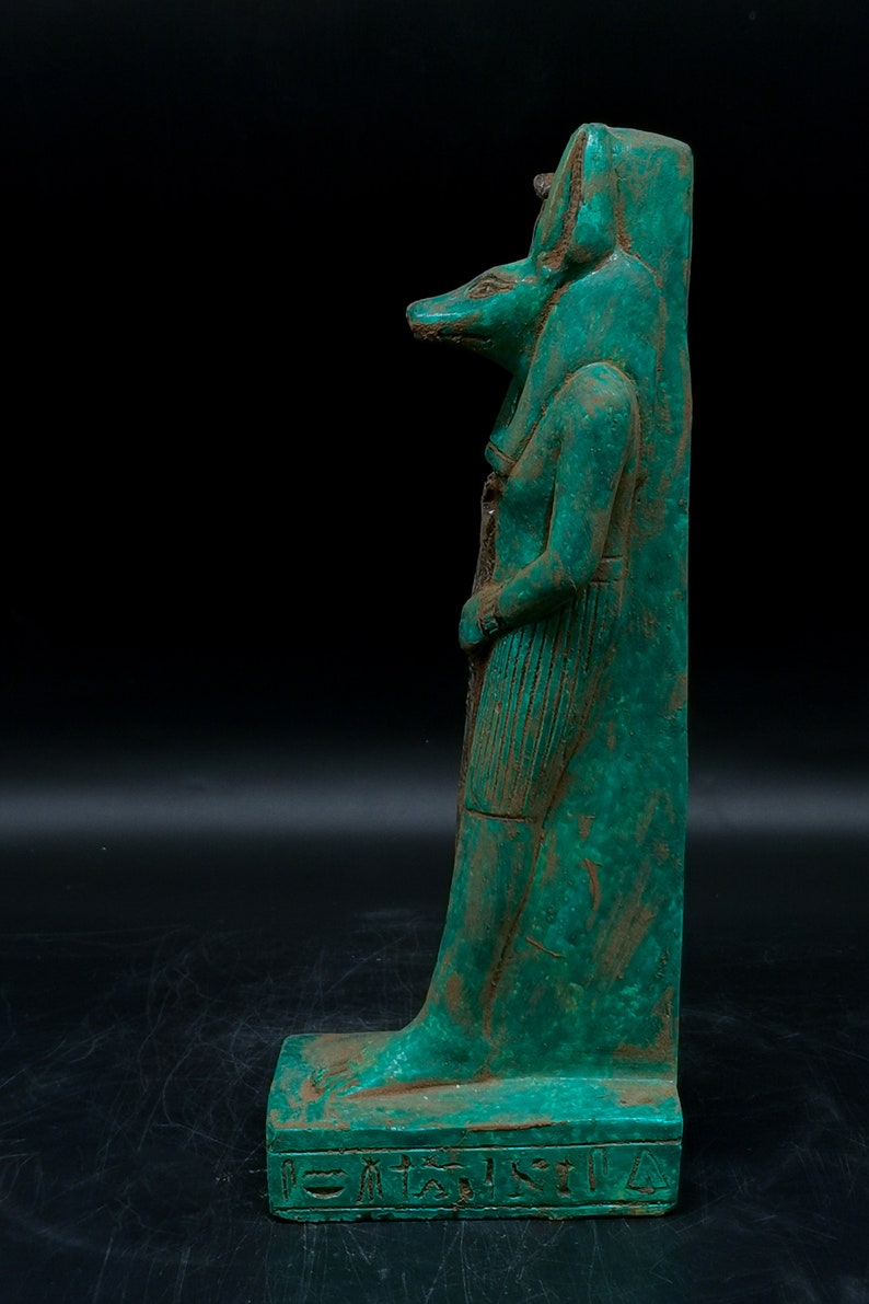 Egyptian Statue of God Anubis Standing Stone Made in Egypt - Etsy