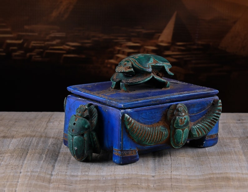 Rare Ancient Egyptian Box Made of Natural Stone Hand Carved - Etsy