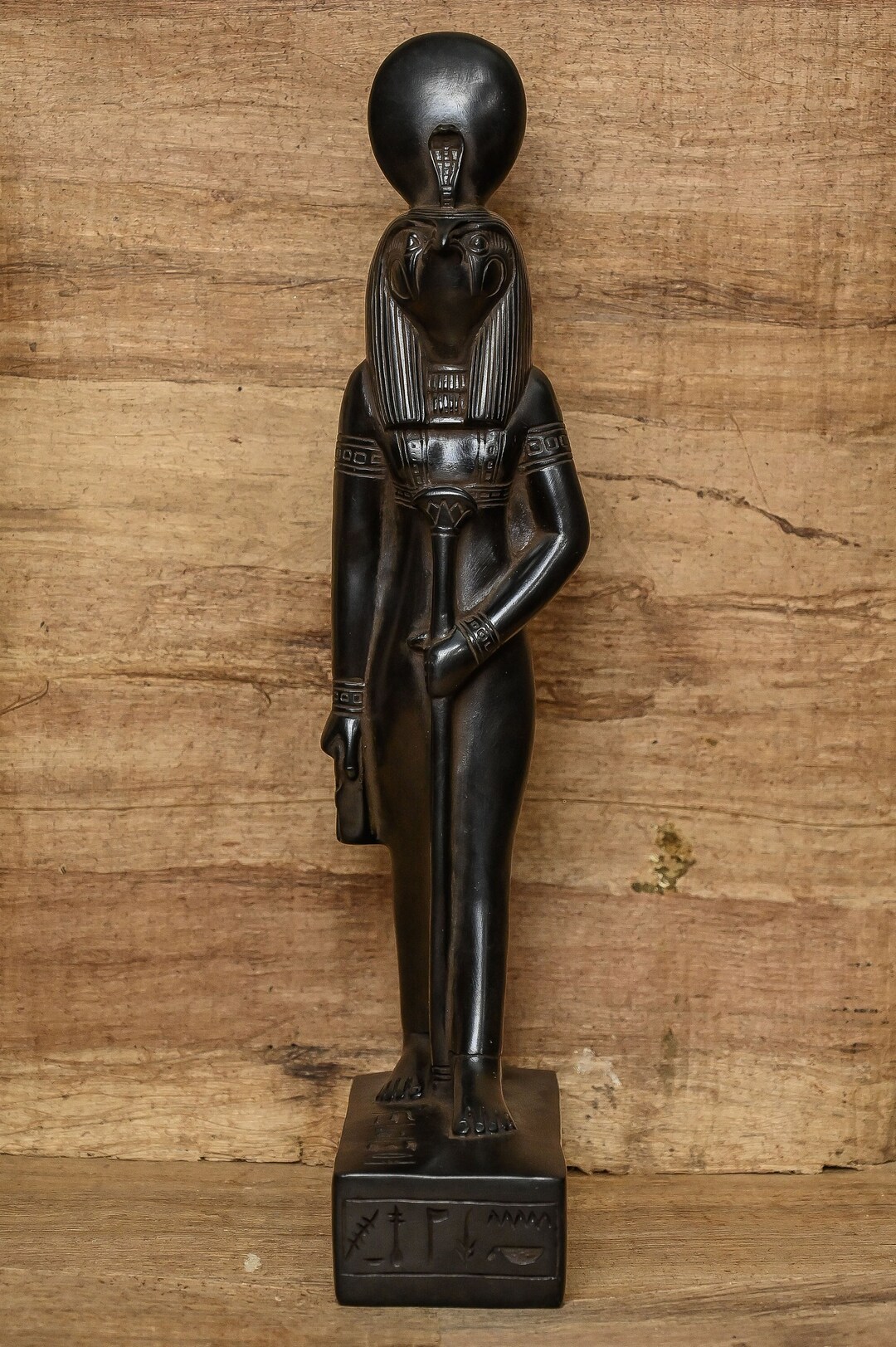 Egyptian Standing Statue of God of Protection God Horus Large Heavy ...