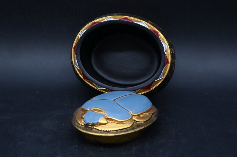Egyptian Art Box Serket the Scorpion Goddess Sculpture 3 Style Stone ...