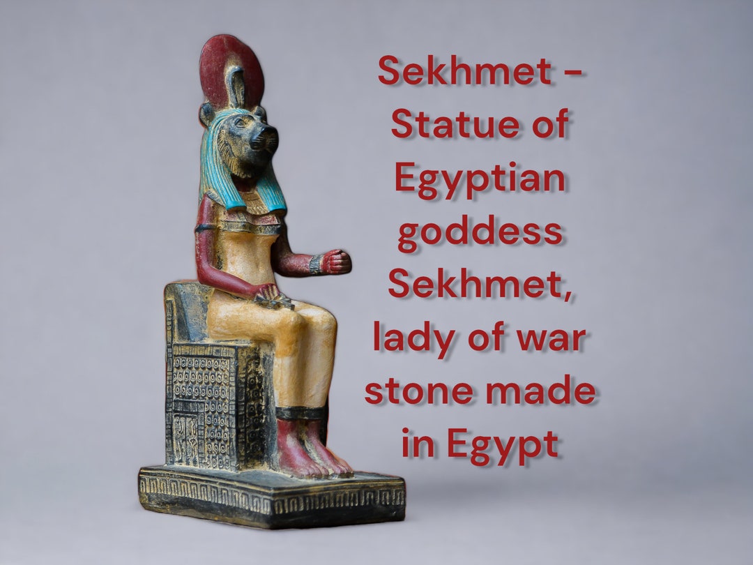 Statue of Egyptian Goddess Sekhmet, Lady of War Stone Made in Egypt - Etsy