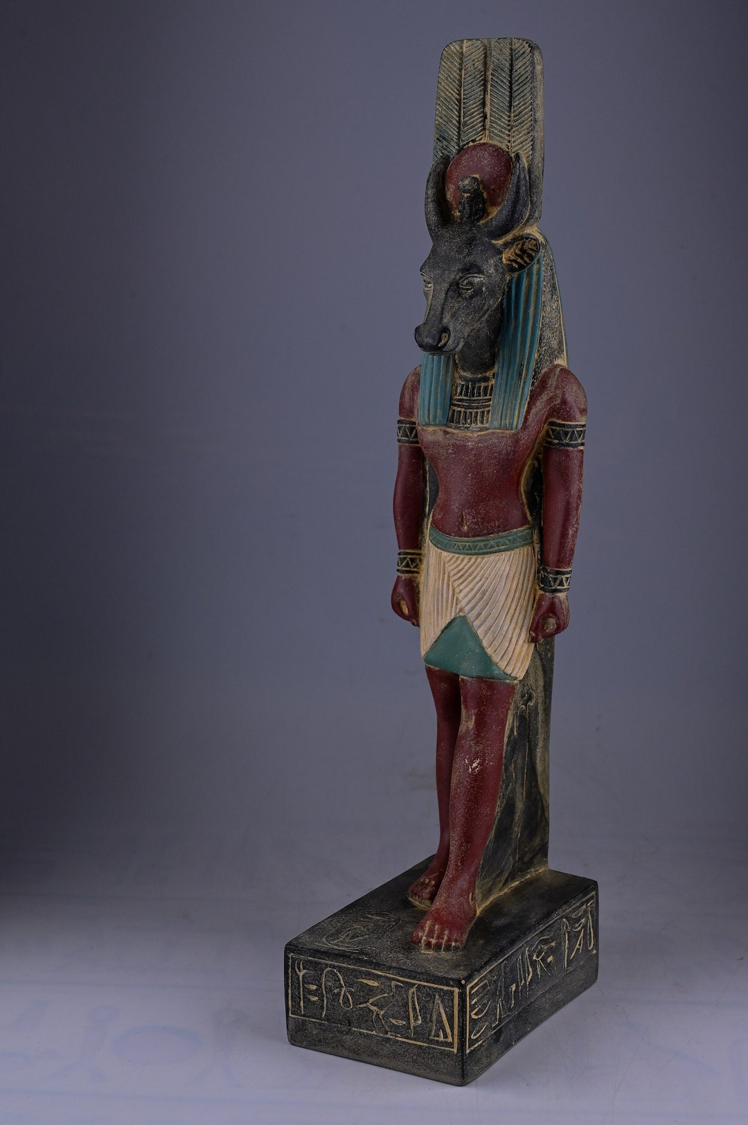 Montu Fabulous Statue of God Montu ,god of War in a Human Body and Bull ...