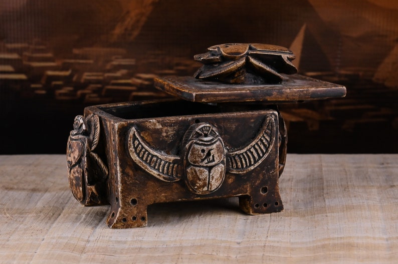 Rare Ancient Egyptian Box Made of Natural Stone Hand Carved - Etsy