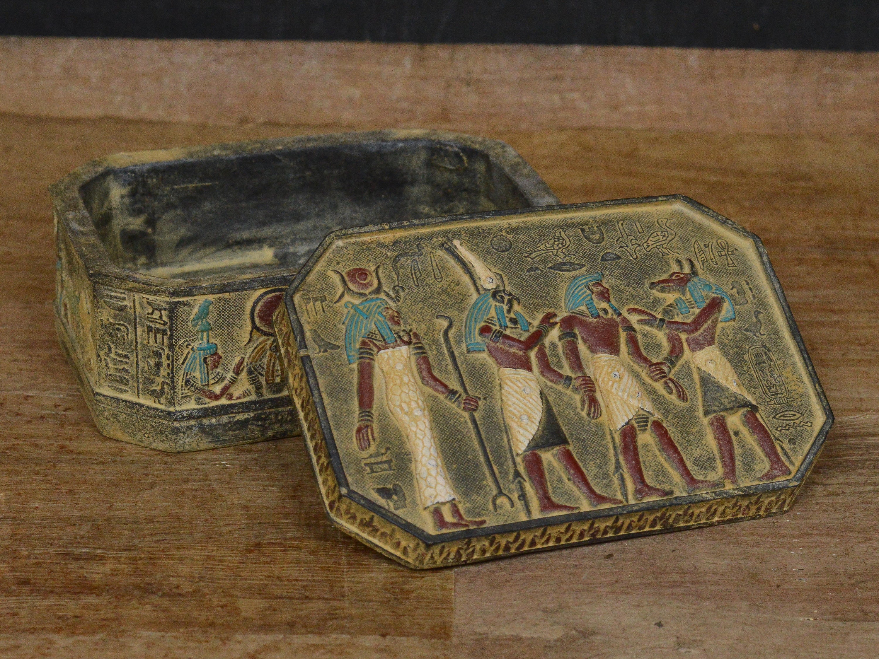 Egyptian Art Box Made of Ancient Natural Stone Made in Egypt - Etsy