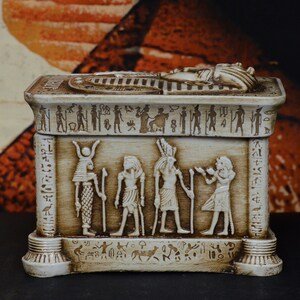 Egyptian Box of King Tutankhamun Decorated With Pharaonic Inscriptions ...