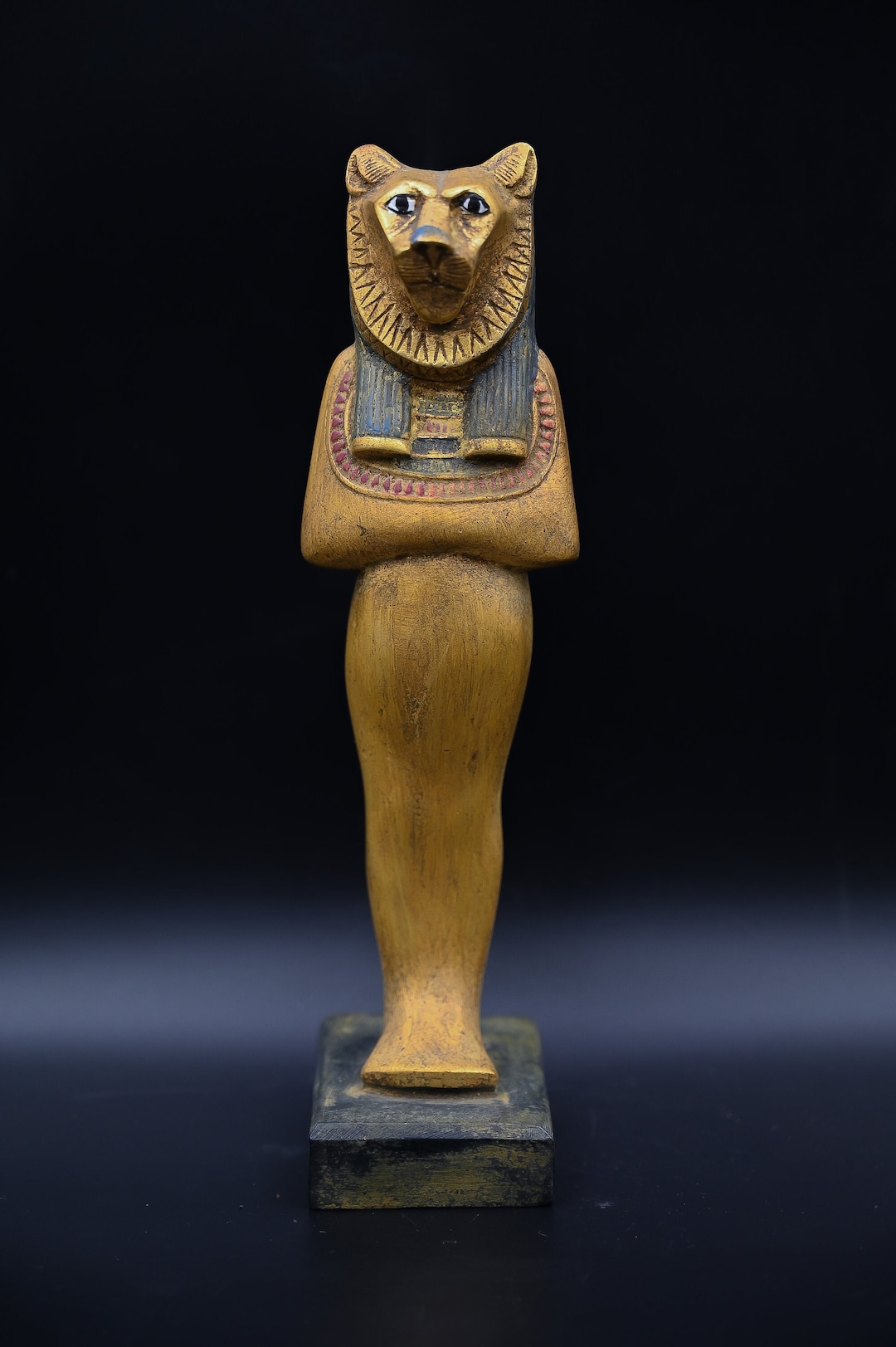 Statue of Egyptian Goddess Sekhmet Winged, Lady of War Goddess of War Ptah's Wife Nefertum's ...