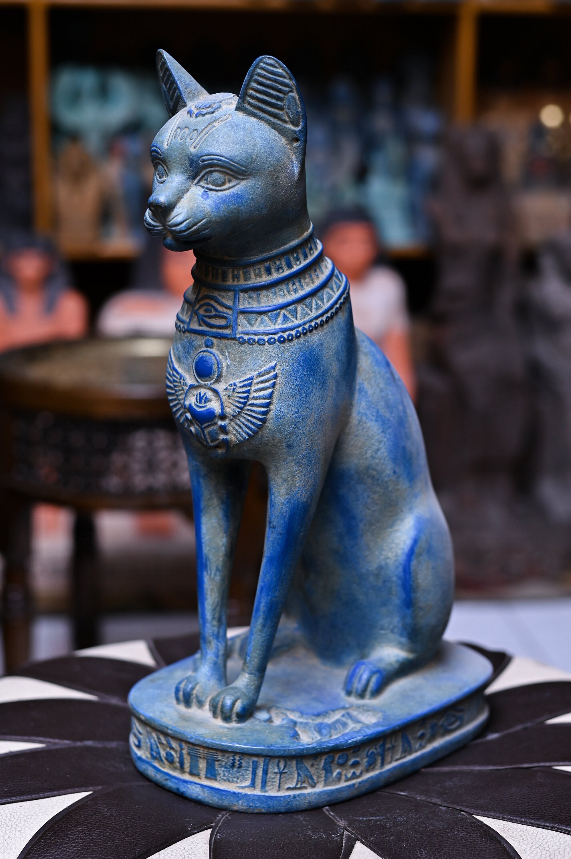 Bastet Standbeeld Mini Egyptische Bastet Kat Beeld Sculptuur