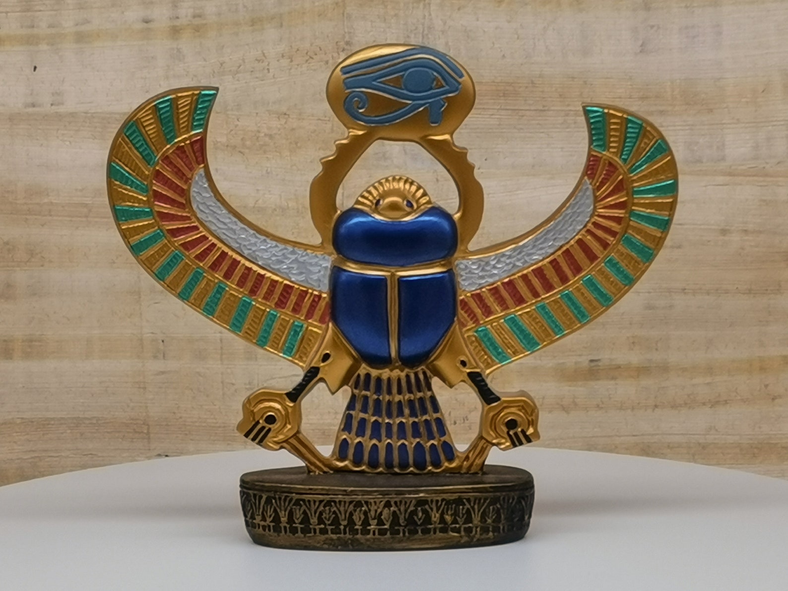 EGYPTIAN Statue of Winged SCARAB BEETLE Khepri 3 Style Made in | Etsy