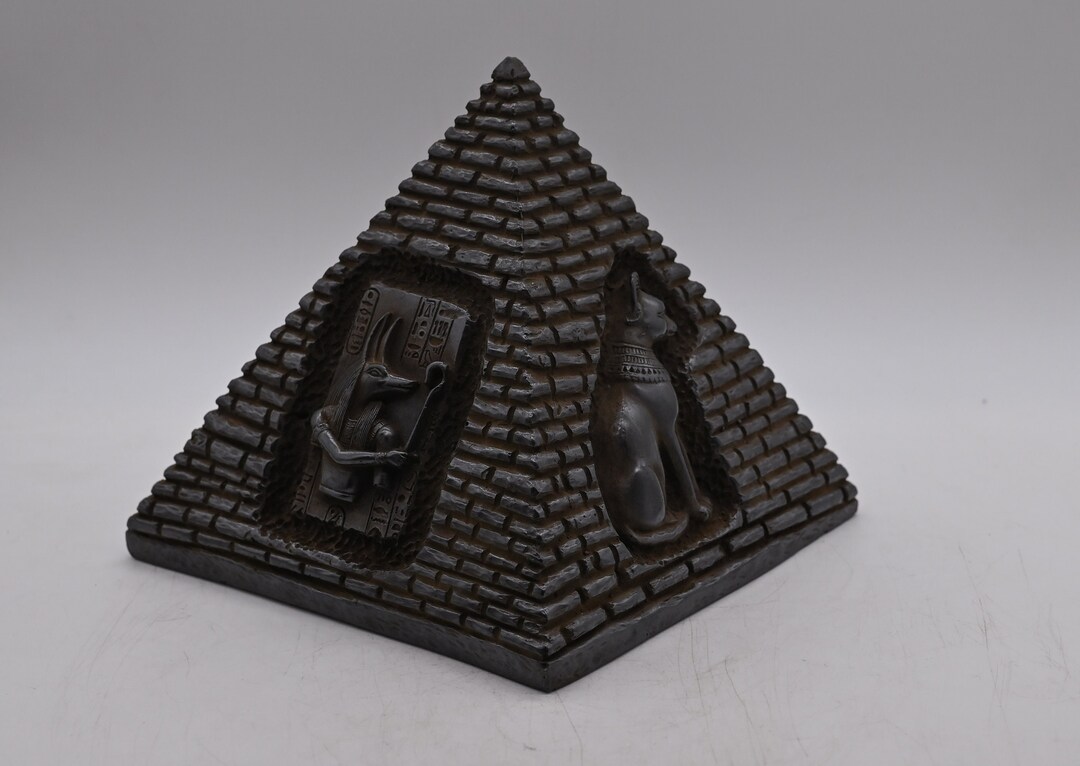 Pyramids Egyptian Art Pharaonic Inscriptions Black Made in Egypt - Etsy
