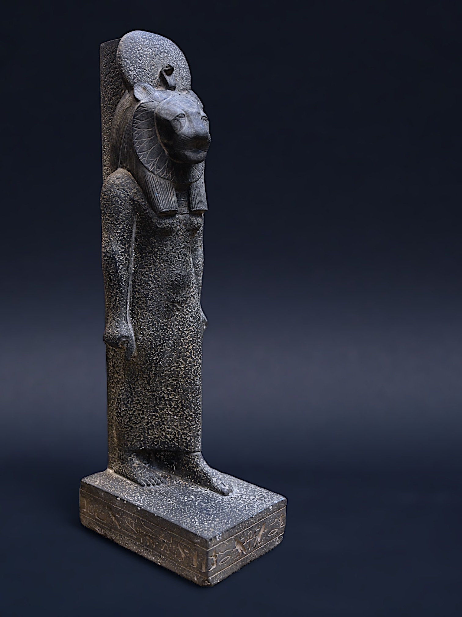 Basalt Stone Goddess Sekhmet Statue - Egyptian Art - Etsy