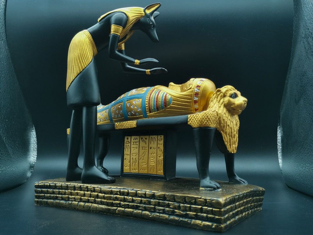 Ancient Egyptian Anubis Embalming Pharaoh Mummy Statue Classical ...