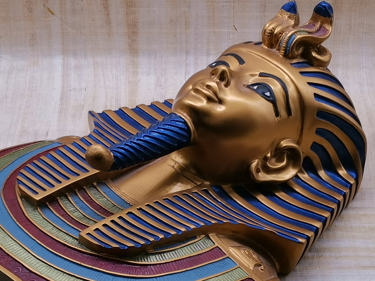Unique Ancient Egyptian King Tutankhamun Hand Painted Heavy Made in ...