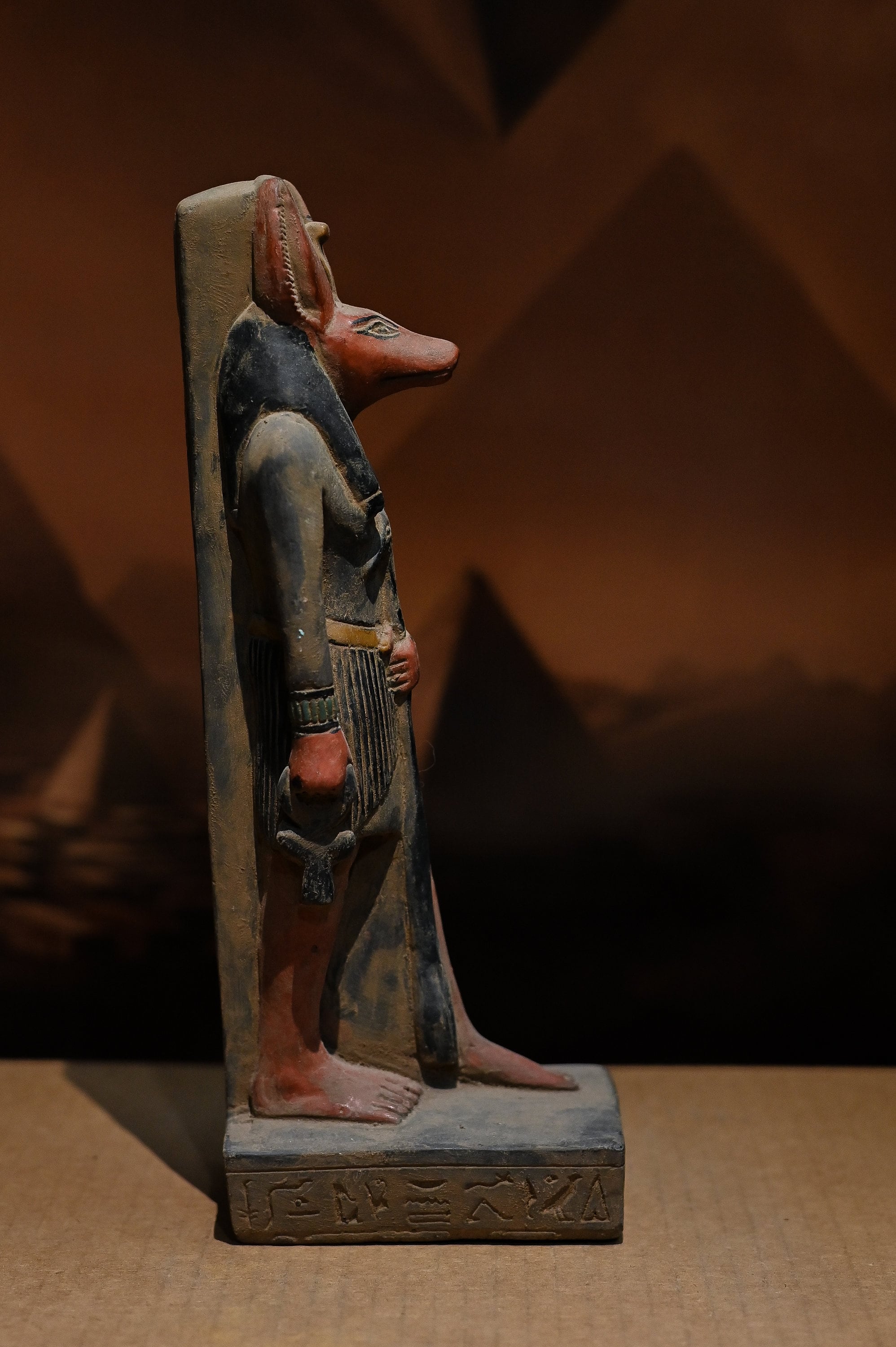 Egyptian Statue of God Anubis Standing Stone Made in Egypt - Etsy