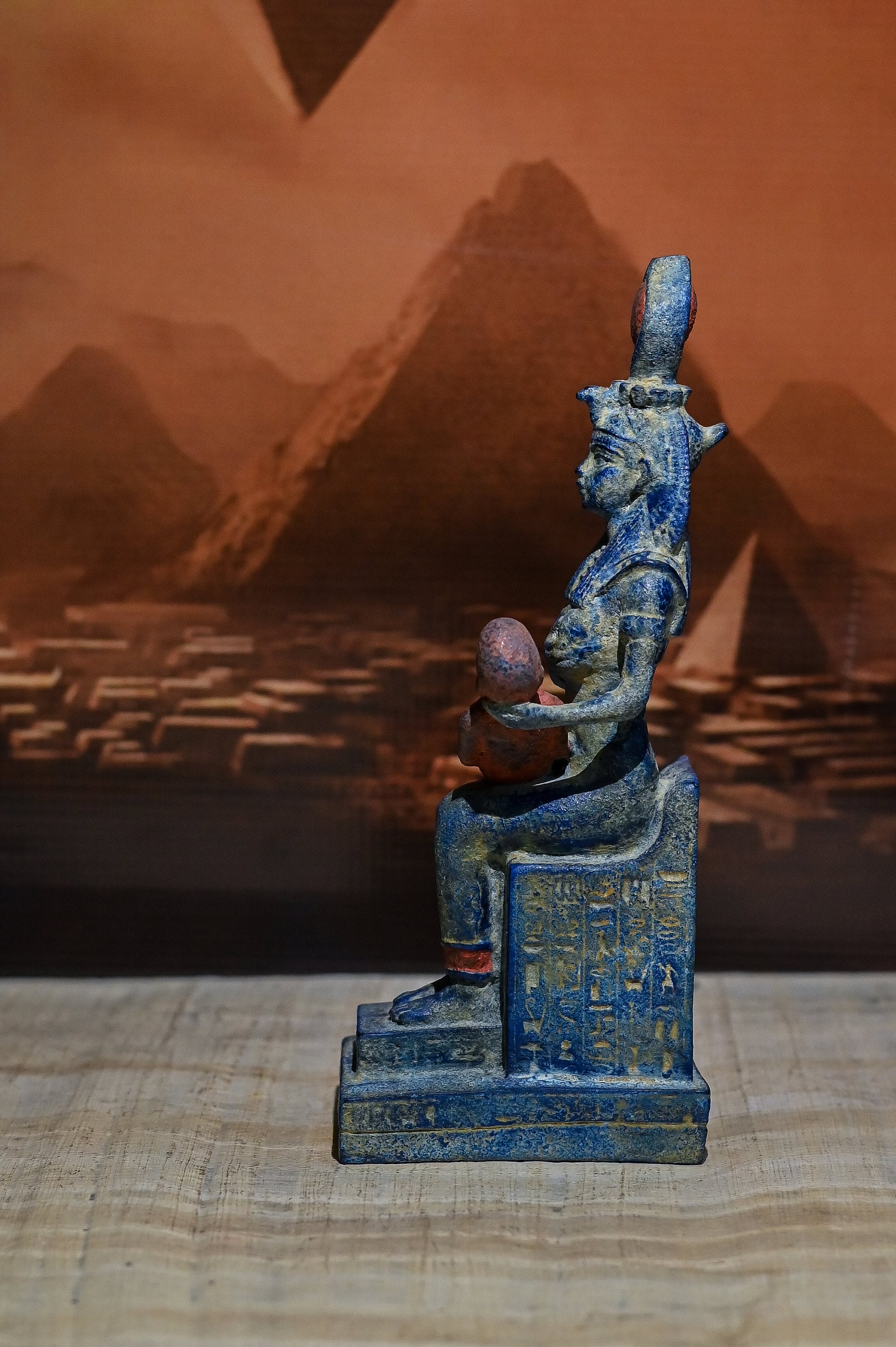 Egyptian Art Statue of Goddess Isis Breastfeeding Baby Horus - Etsy