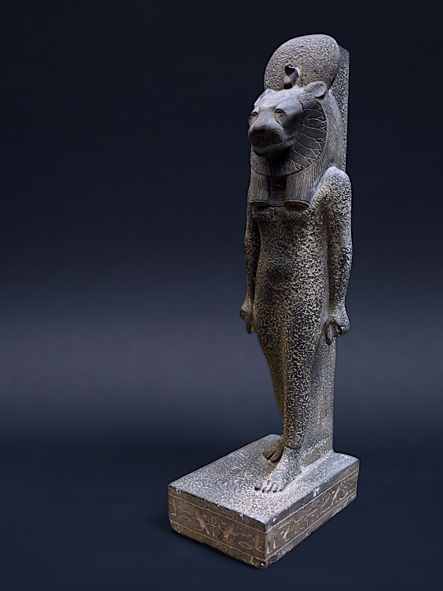 Basalt Stone Goddess Sekhmet Statue - Egyptian Art - Etsy