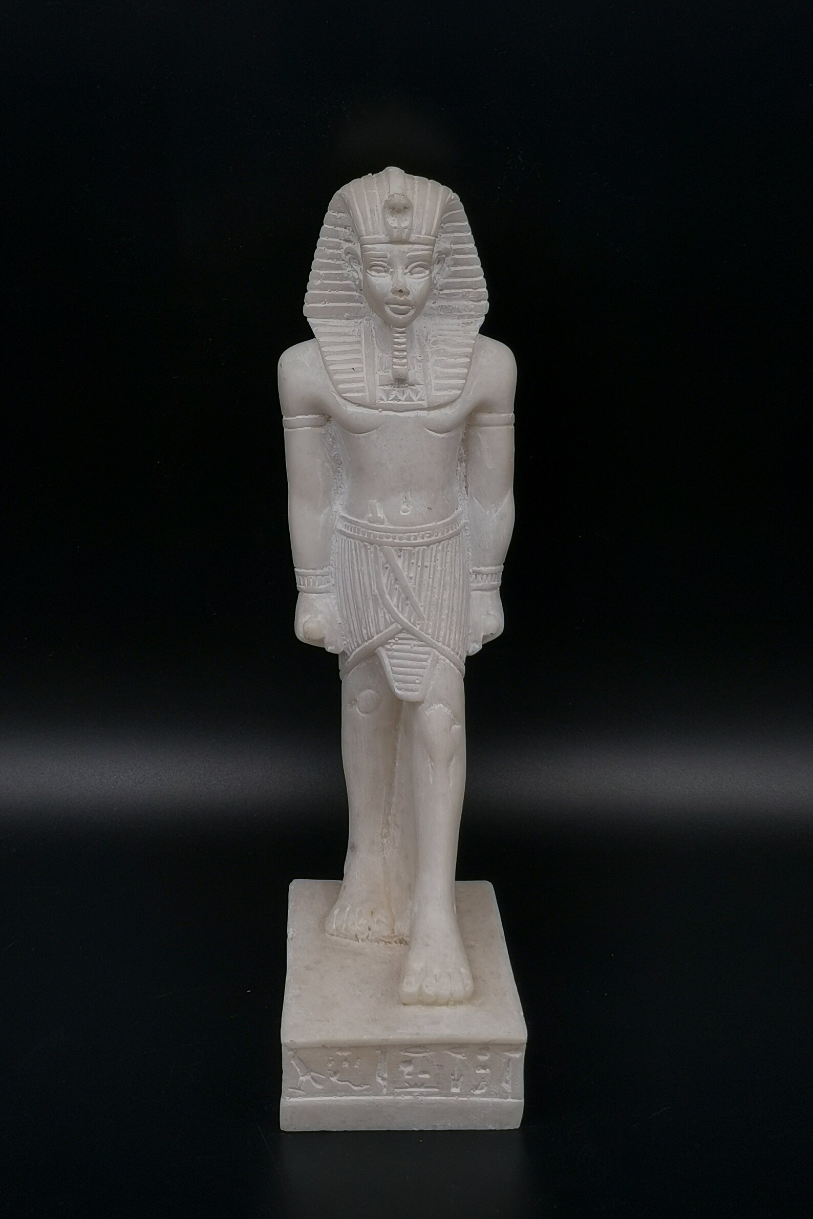 Unique Statue of Egyptian Art Pharaoh King Tutankhamun Stone Made in ...