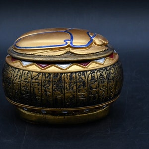 Egyptian Art Box Serket the Scorpion Goddess Sculpture 2 Style Stone ...