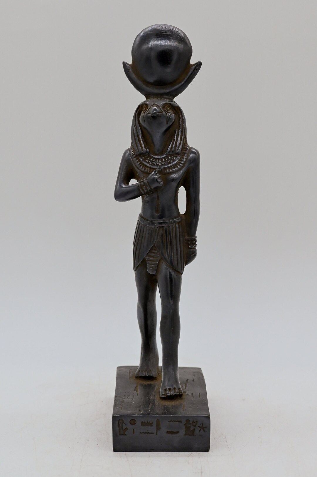 Egyptian Sun God Ra Statue: Harakhte Solar Disk Replica - Etsy