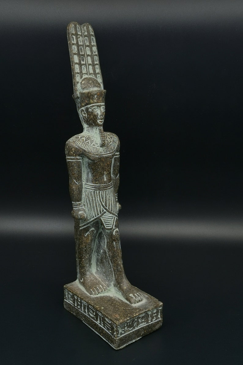 Egyptian Statue of God Amun Ra God of the Sun Wind and | Etsy