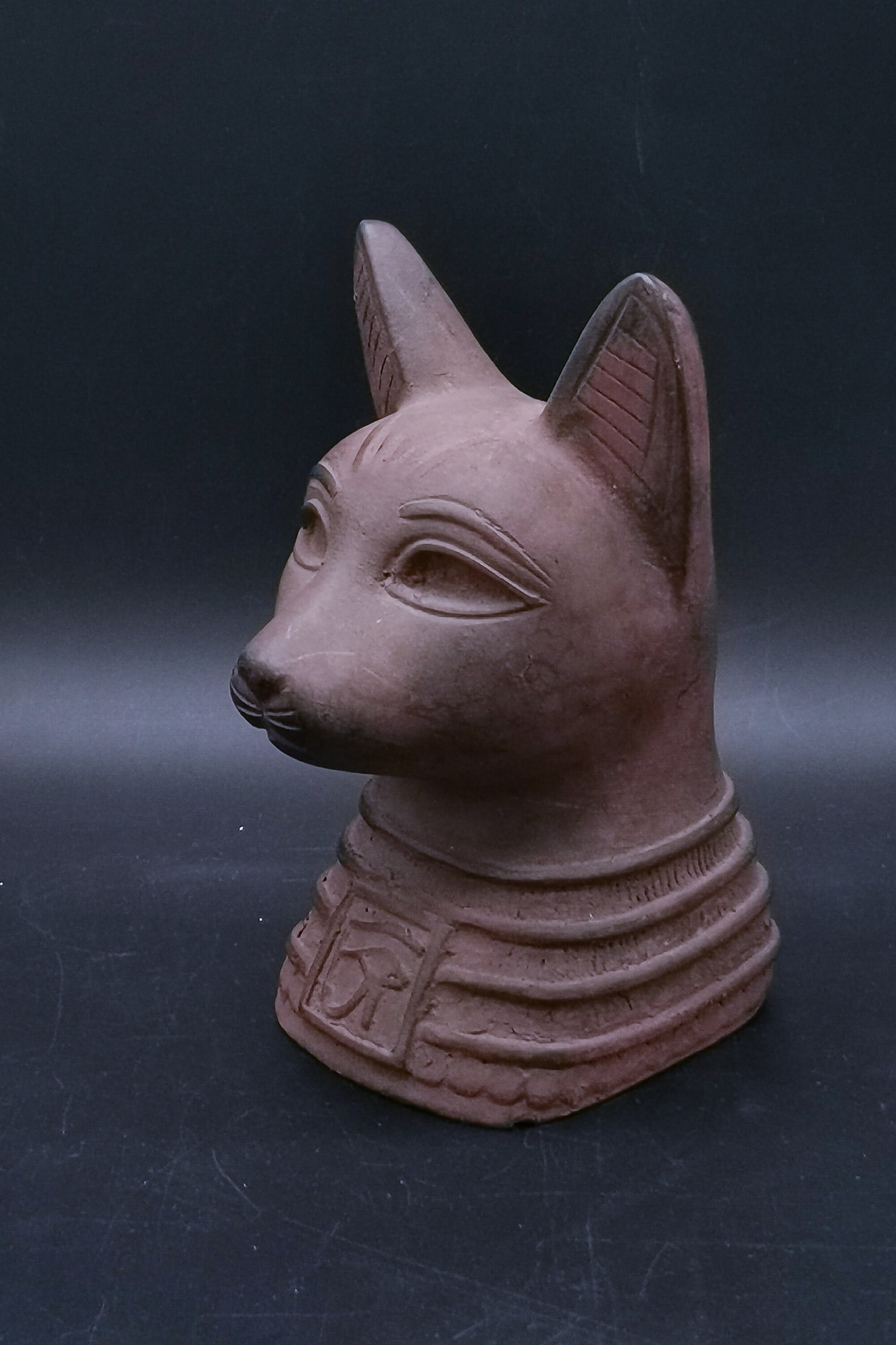 Egyptian Statue of Goddess Bastet Cat Head Stone Made in Egypt - Etsy