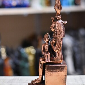 Egyptian Art Goddess Isis Breastfeeding Baby Horus Made in Egypt - Etsy