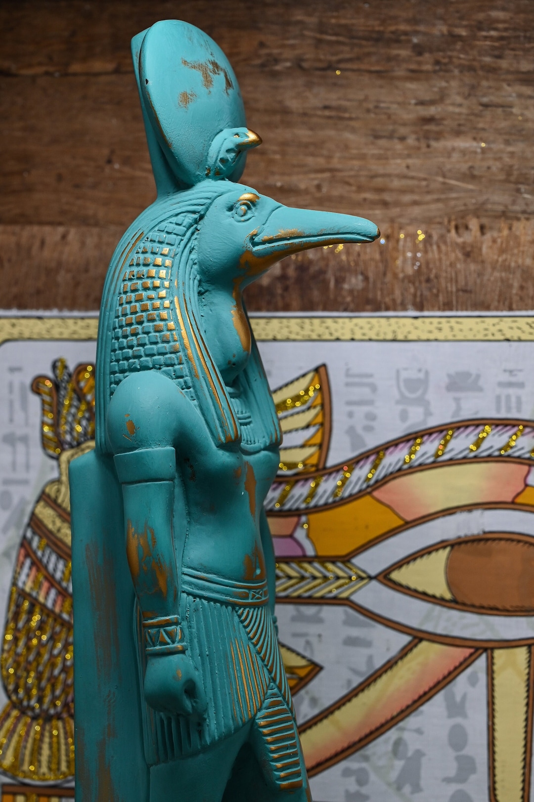 Egyptian Statue of Thoth Ancient Egyptian God of Wisdom Stone Made in ...