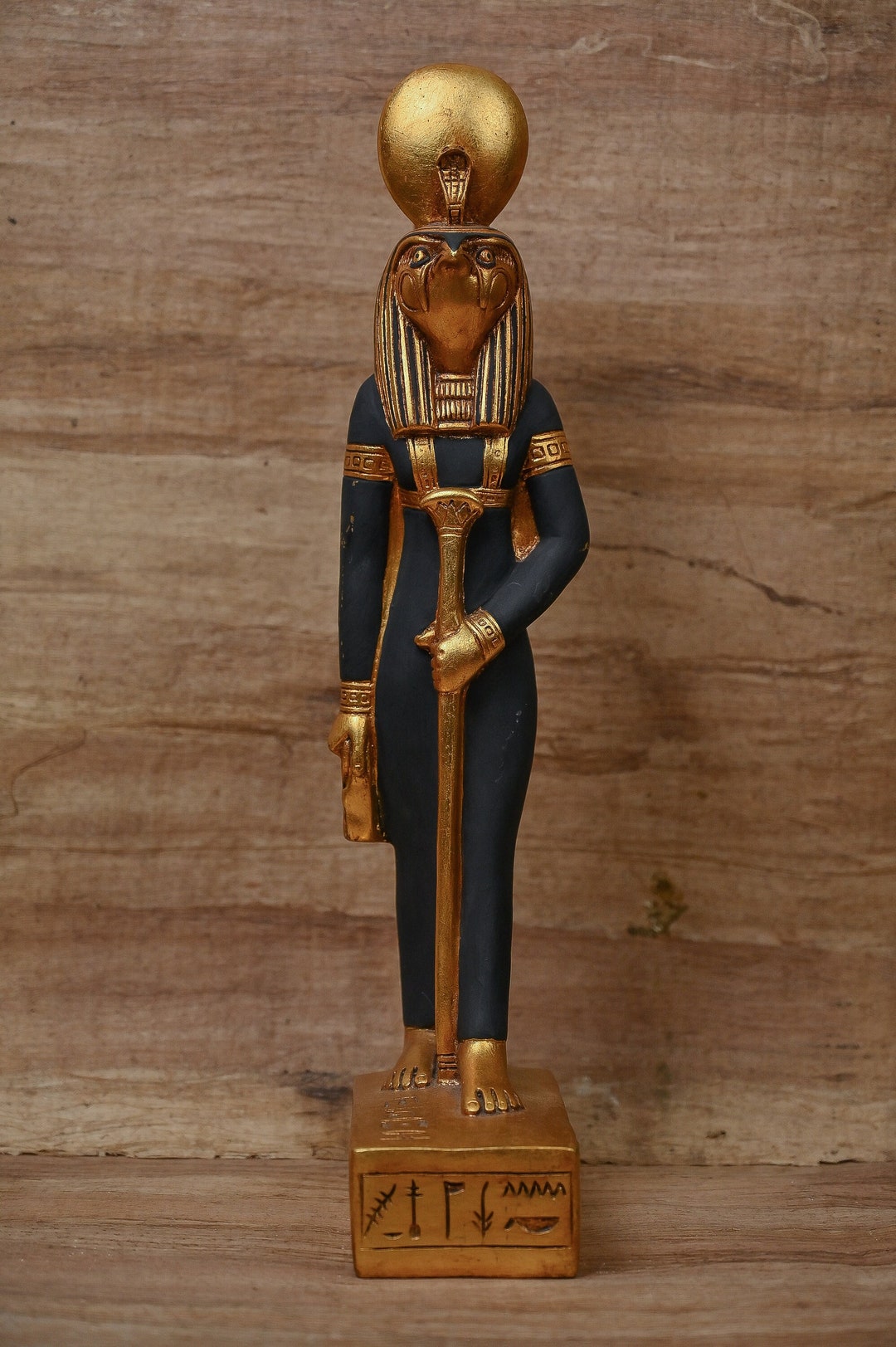 Egyptian Standing Statue of God of Protection God Horus Large Heavy ...