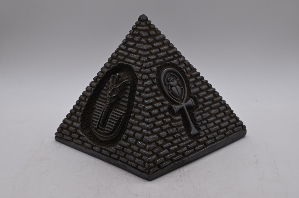 Pyramids Egyptian Art Pharaonic Inscriptions Black Made in - Etsy