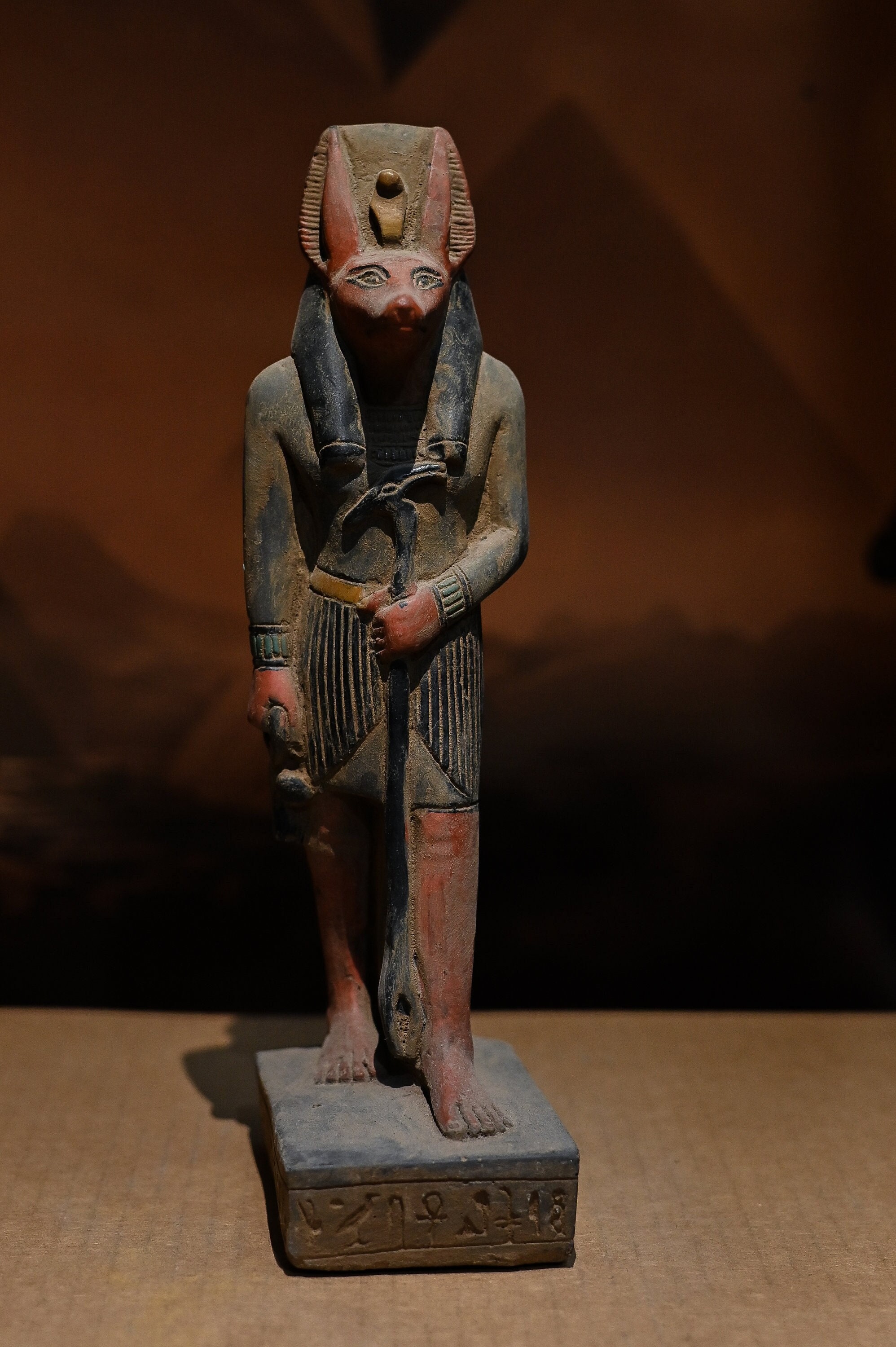 Egyptian Statue of God Anubis Standing Stone Made in Egypt - Etsy