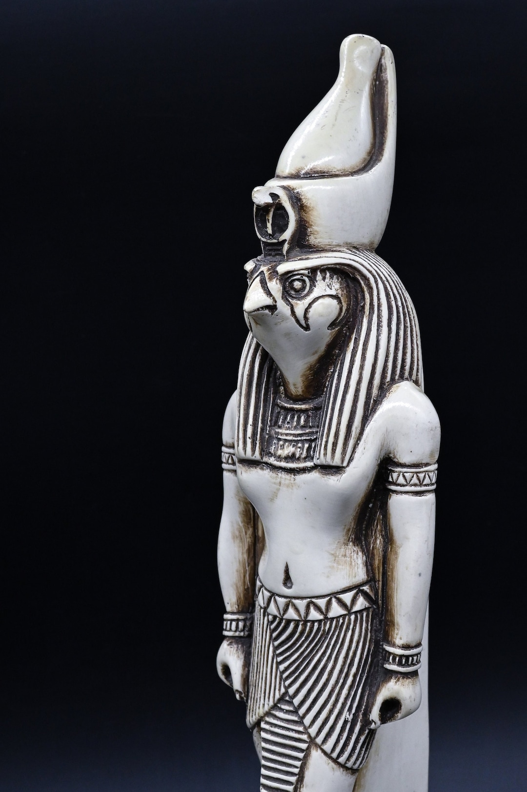 Egyptian Falcon Bird God Horus Statue Large Heavy Stone Made in Egypt ...