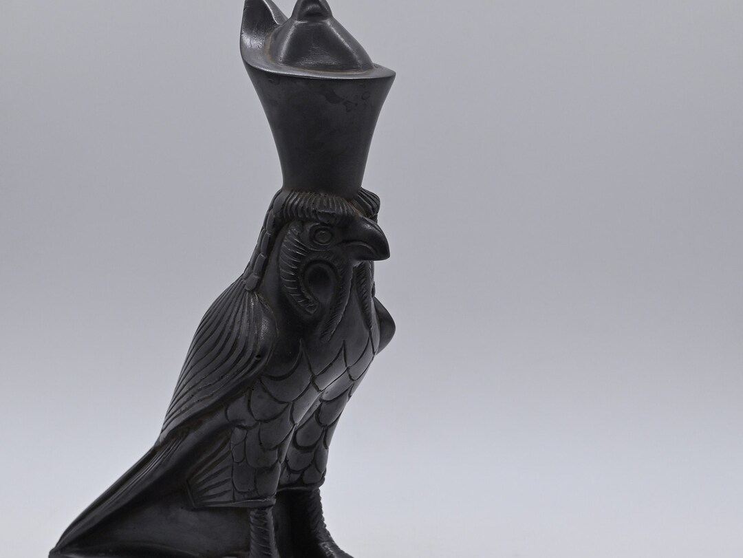 Egyptian Falcon Bird God Horus Statue Large Heavy Stone Made in Egypt ...