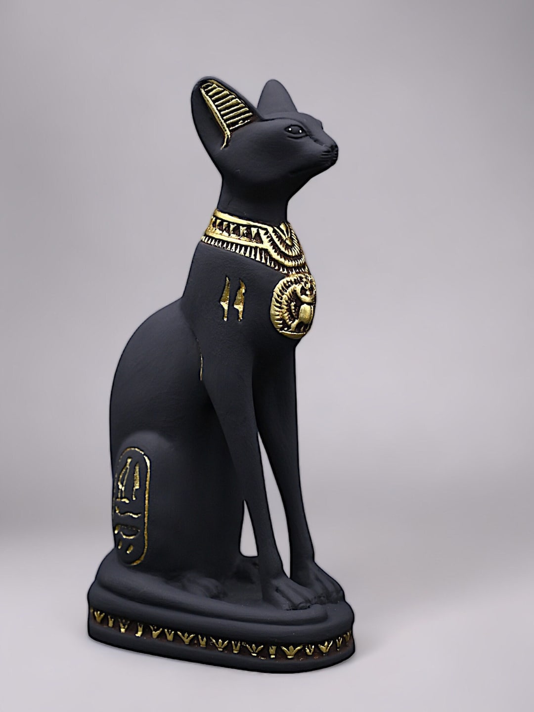 Bastet Rara estatua de la diosa egipcia Bastet Cat cubierta por pan de ...