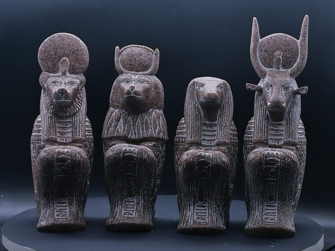 Egyptian God Statues: Sekhmet, Hapi, Hathor, Sobek - Granite Stone ...