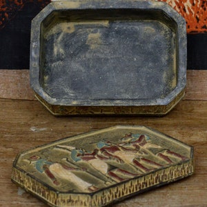Egyptian Art Box Made of Ancient Natural Stone Made in Egypt - Etsy