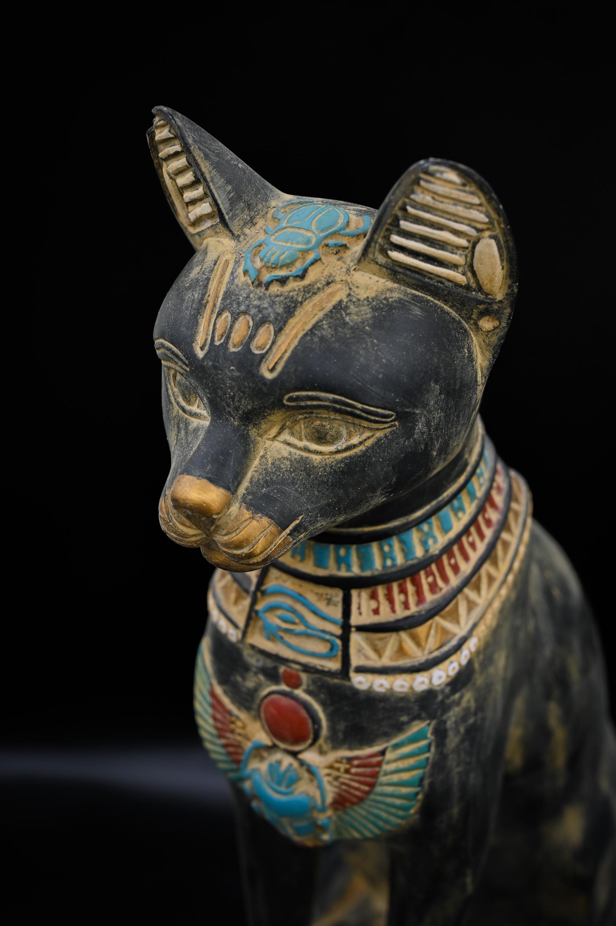 Egyptian Bastet Cat Statue: Large Stone, Made in Egypt - Etsy