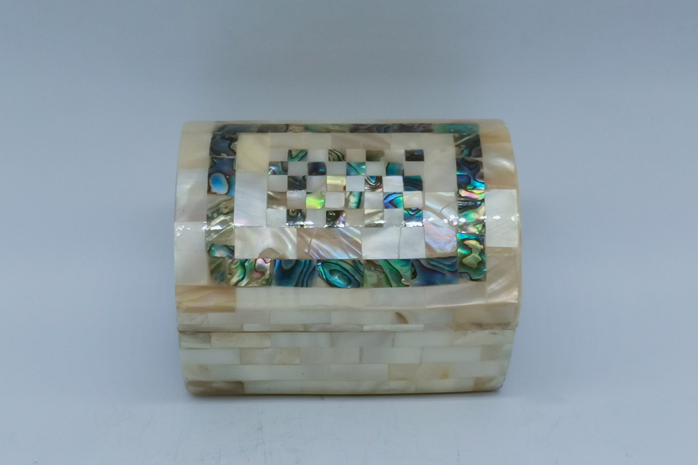 Unique Egyptian Art Seashell Box Handmade Wood Natural | Etsy