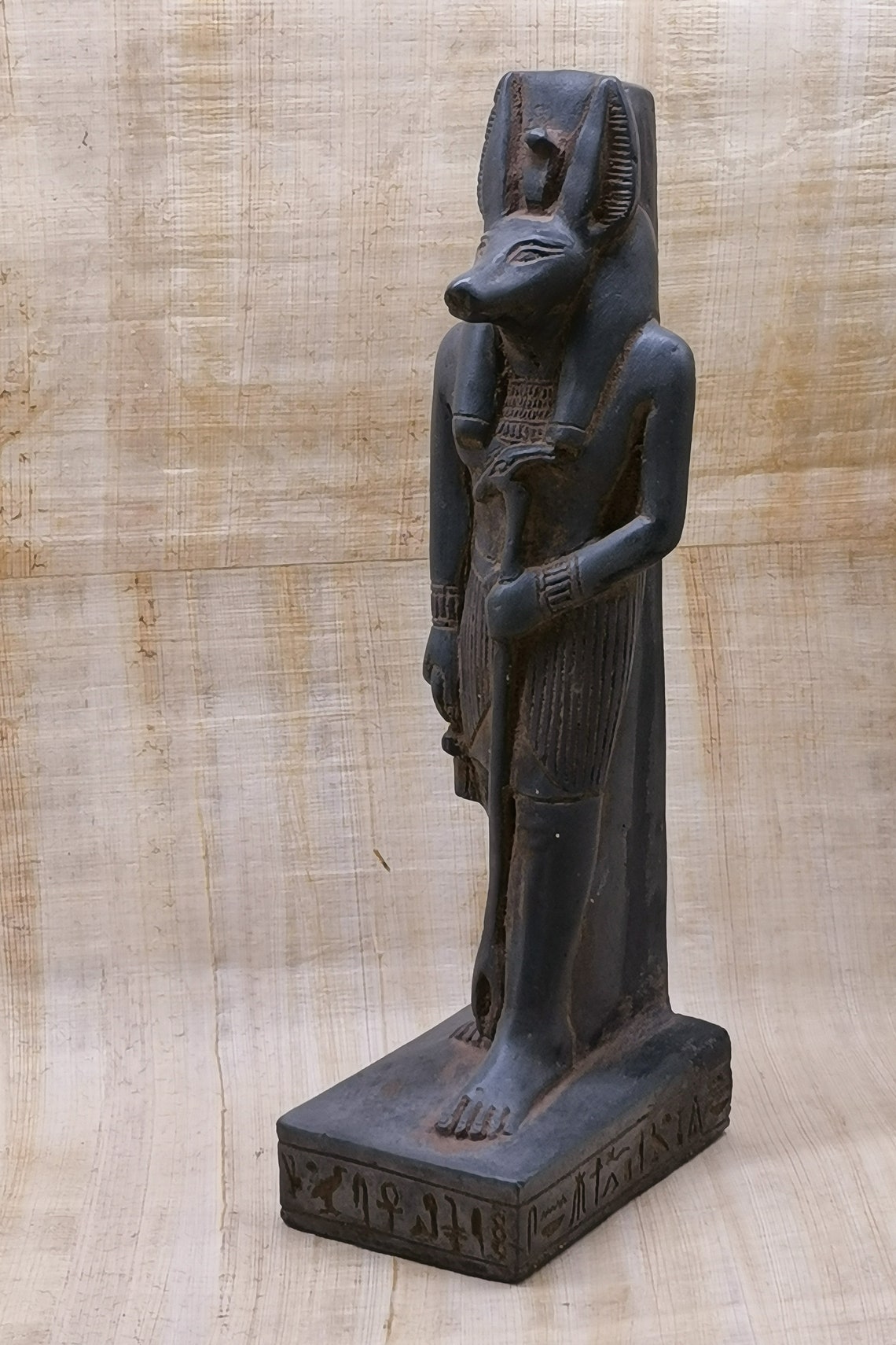 Egyptian Statue of God of Death Anubis Stone Made in Egypt - Etsy