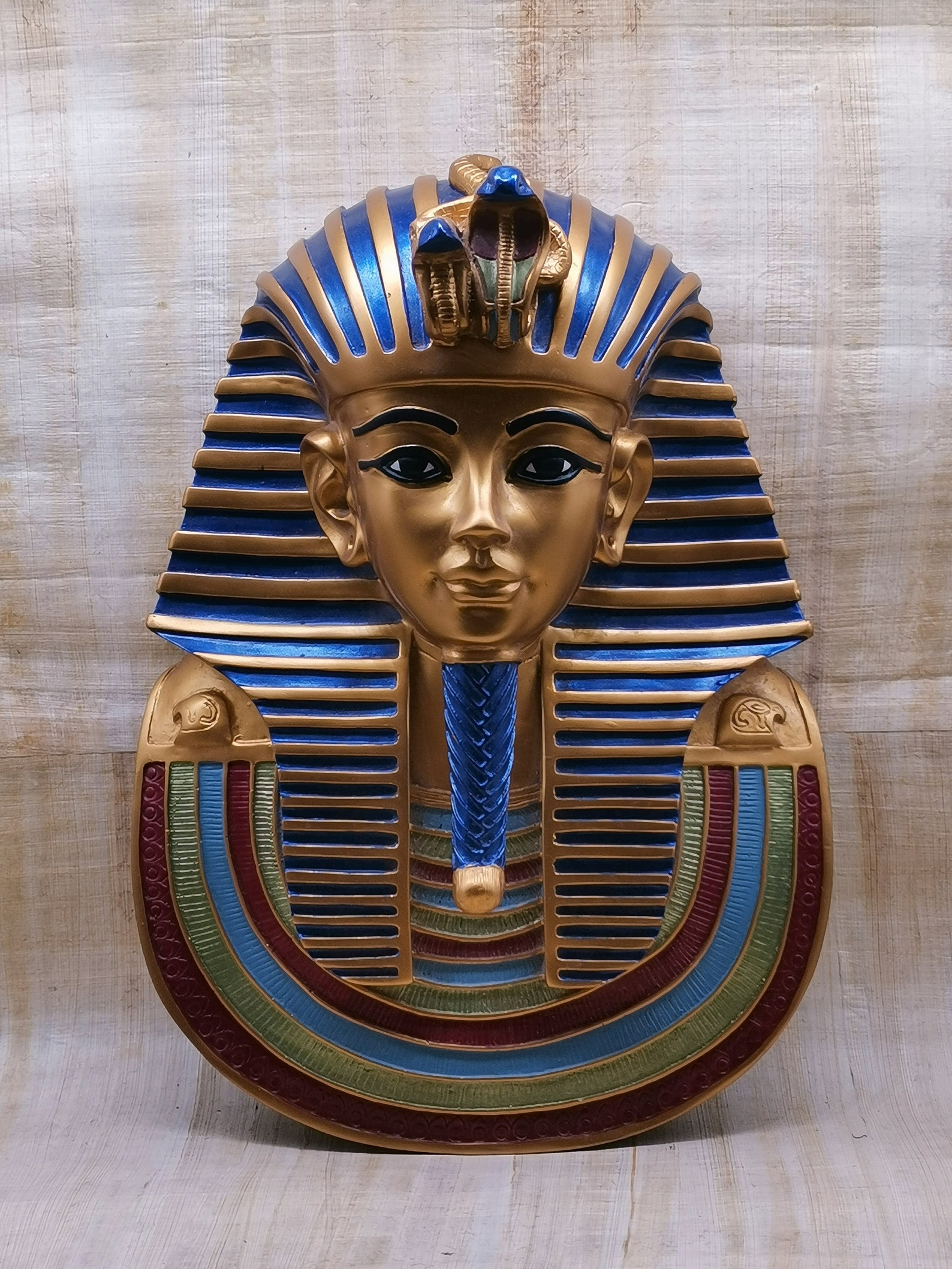 Unique Ancient Egyptian King Tutankhamun Hand Painted Heavy Made in ...